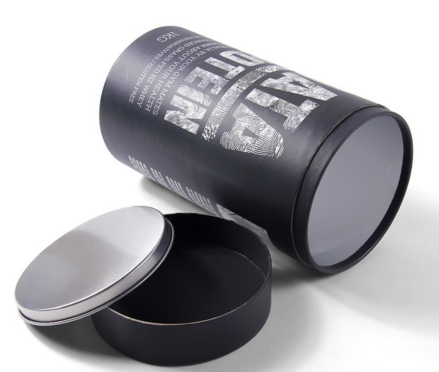 Glossy Lamination Custom Clothing Packaging Boxes Cardboard Cylinder Tubes